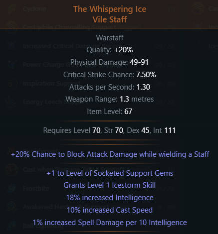 [3.27] Icestorm Trickster Build - POE Keepers of the Flame